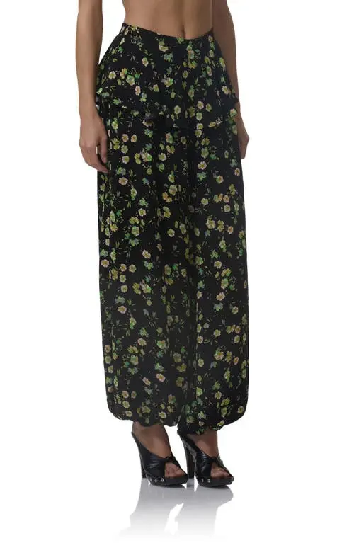 AFRM Graciela Floral Ankle Wide Leg Pants