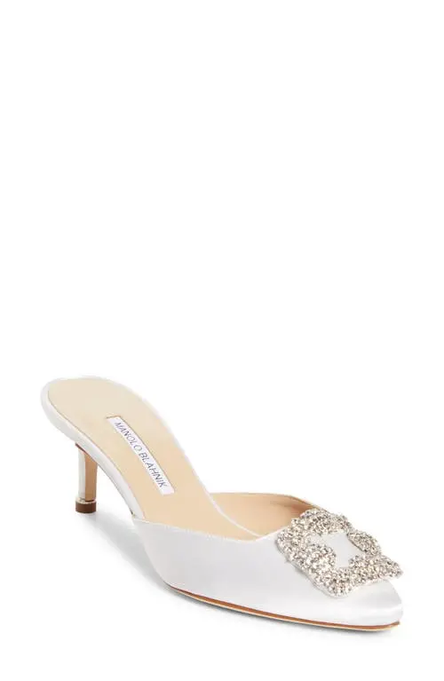 Manolo Blahnik Hangisimu Mule Pumps