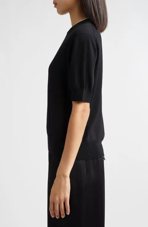 JIL SANDER Piped Merino Wool Sweater