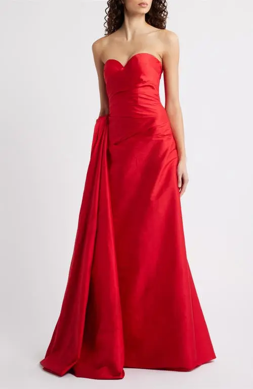 Chiara Boni La Petite Robe Lilya Strapless Taffeta Ballgown