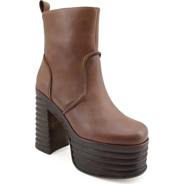ZIGI Argelia Waterproof Platform Bootie - Brown