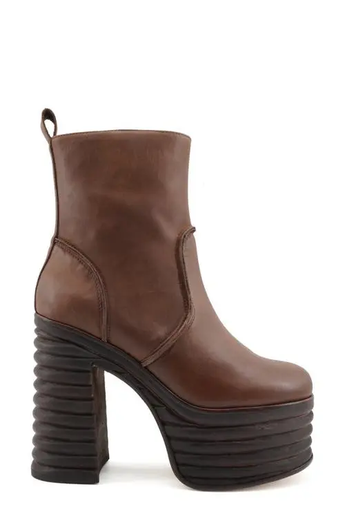 ZIGI Argelia Waterproof Platform Bootie - Brown