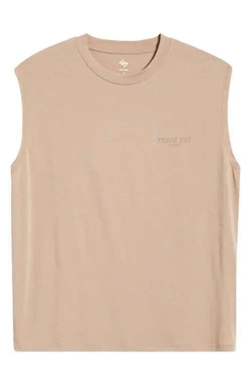 247 BY REPRESENT Team Oversize Graphic Tank - Clay