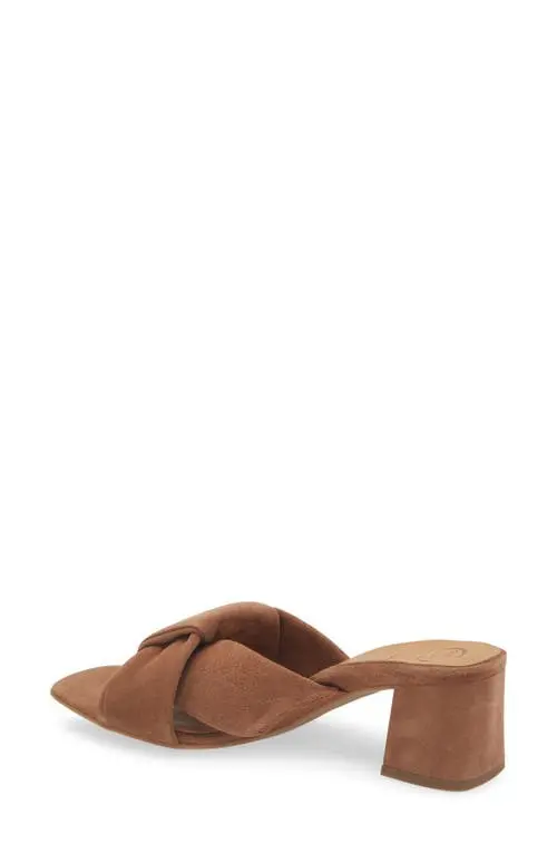 Paul Green Delight Slide Sandal - Nut Suede