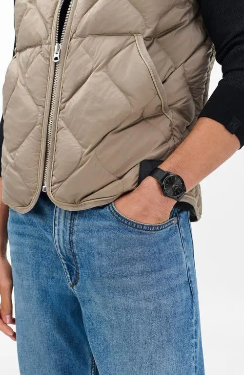 Rag & Bone Dean Leather Strap Watch