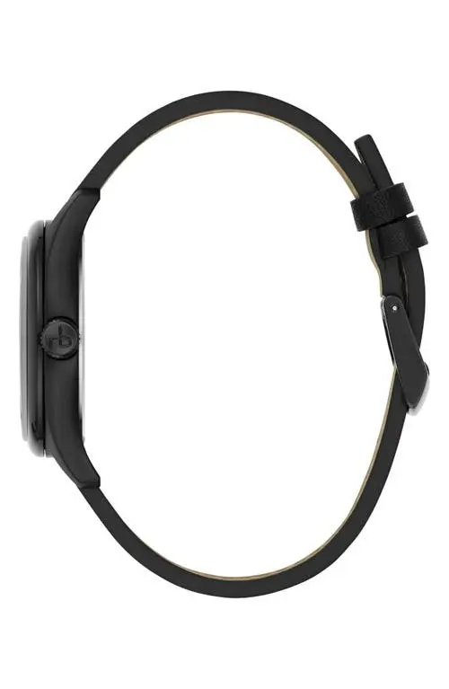Rag & Bone Dean Leather Strap Watch