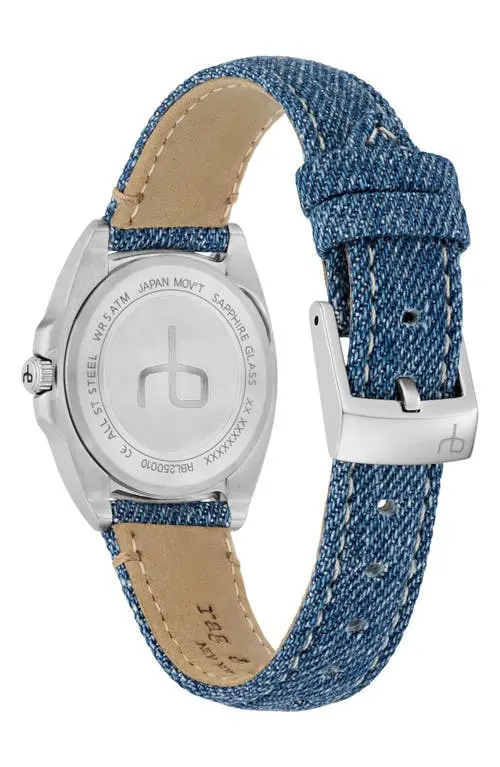 Rag & Bone Bleeker Denim Strap Watch