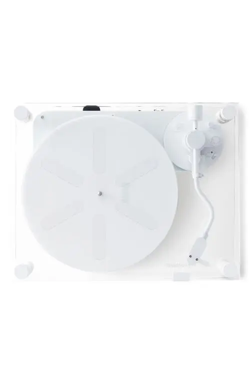 TRANSPARENT Glass Turntable - White