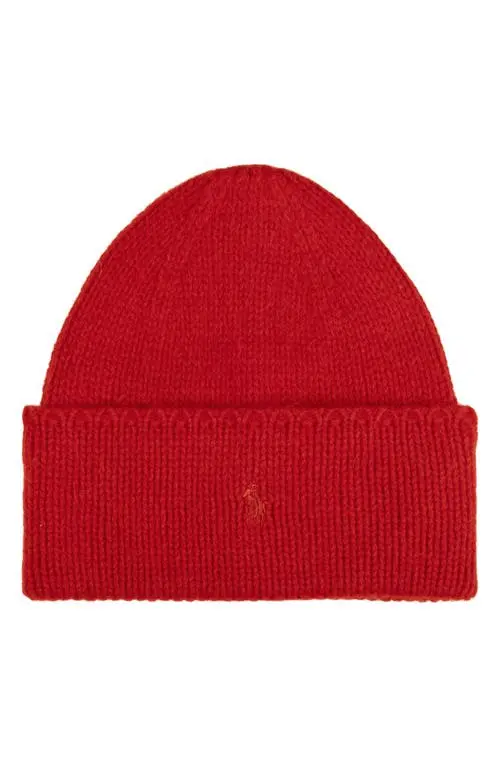 Polo Ralph Lauren Merino Wool & Alpaca Beanie - Red