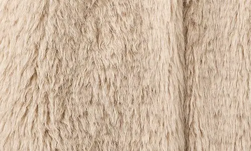 Mango Faux Fur Longline Coat