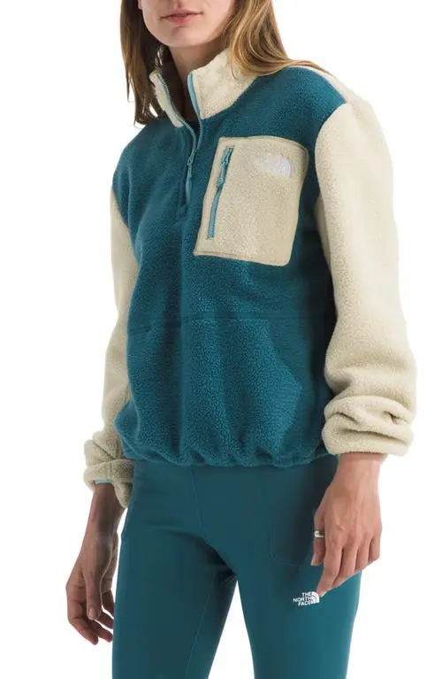 The North Face Yumiori Colorblock High Pile Fleece Pullover - Space/gravel/blue Eclipse