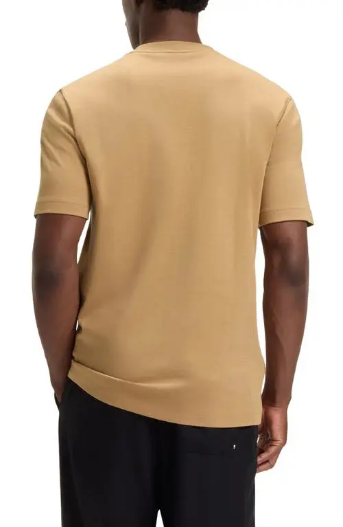 BOSS Thompson Cotton Logo Graphic T-shirt - Medium Beige