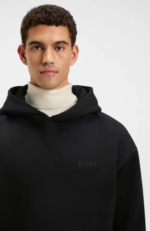 BOSS Cotton Fleece Pullover Hoodie