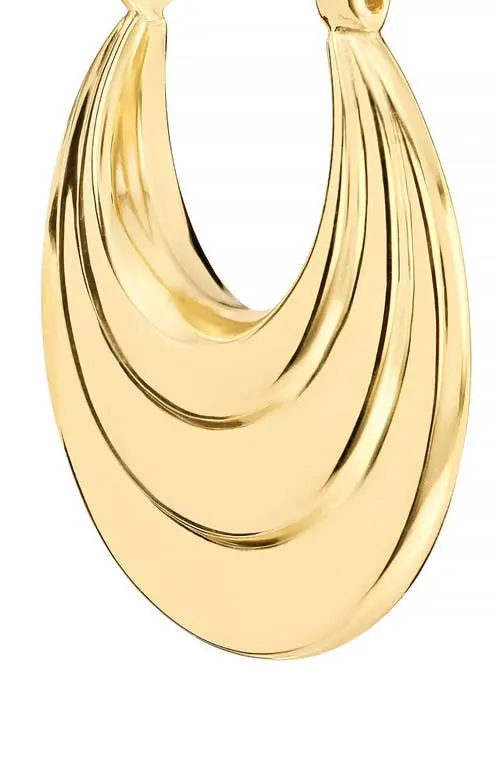 ATHRA LUXE Round 3d Hoop Earrings
