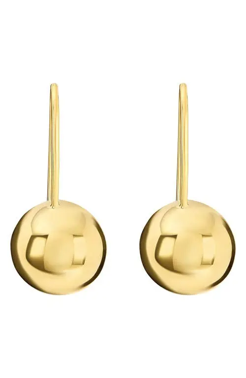 ATHRA LUXE Ball Drop Hoop Earrings - Gold