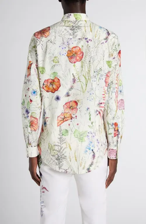 Alexander McQueen Floral Shop Button-up Shirt