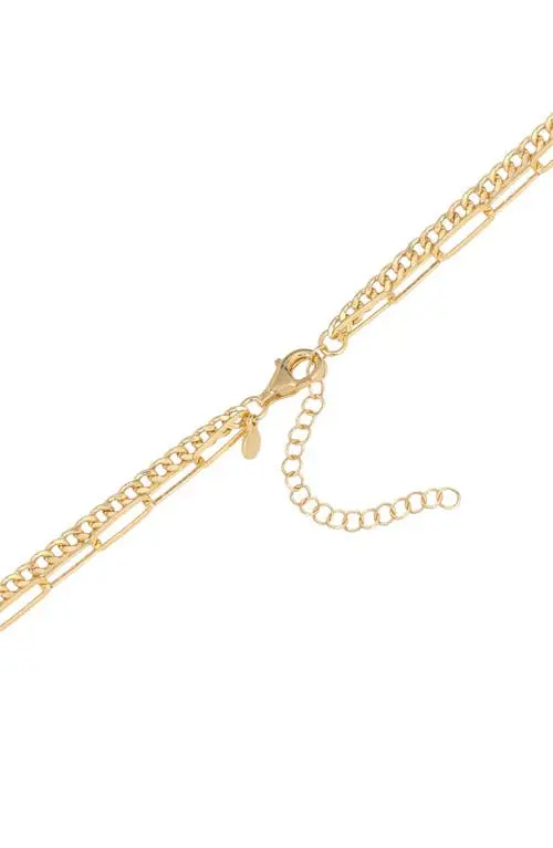 ATHRA LUXE Cultured Pearl Double Chain Necklace