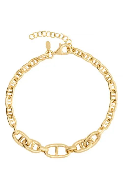 ATHRA LUXE Luxe Mariner Graduated Link Bracelet - Gold