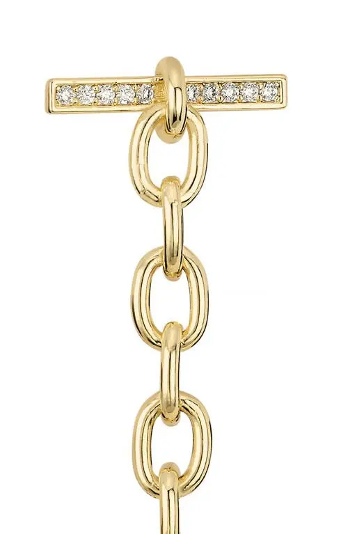 ATHRA LUXE Pavé Toggle Drop Earrings