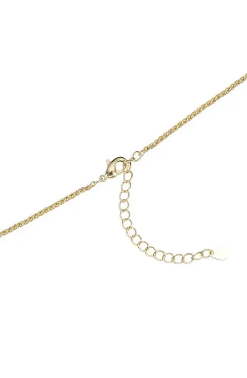 ATHRA LUXE Cubic Zirconia Knot Bar Pendant Necklace