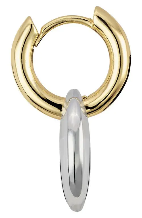 ATHRA LUXE Two-tone Mariner Hoop Earrings - Silver