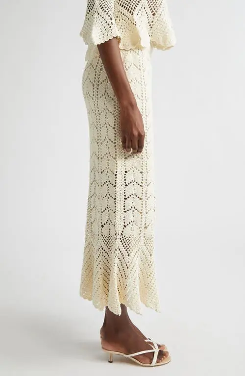 Zimmermann Awaken Crochet Midi Skirt