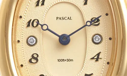 PASCAL Oval Lab Grown Diamond Leather Strap Watch - Lush Green