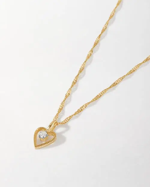 EDGE OF EMBER Diamond Pendant Necklace