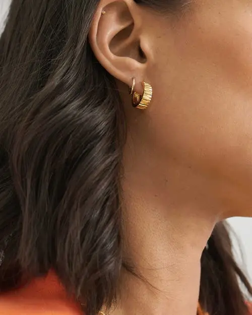 EDGE OF EMBER Hoop Earrings