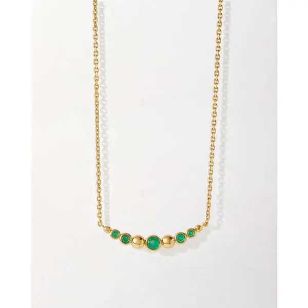 EDGE OF EMBER Serena Necklace - Green Onyx