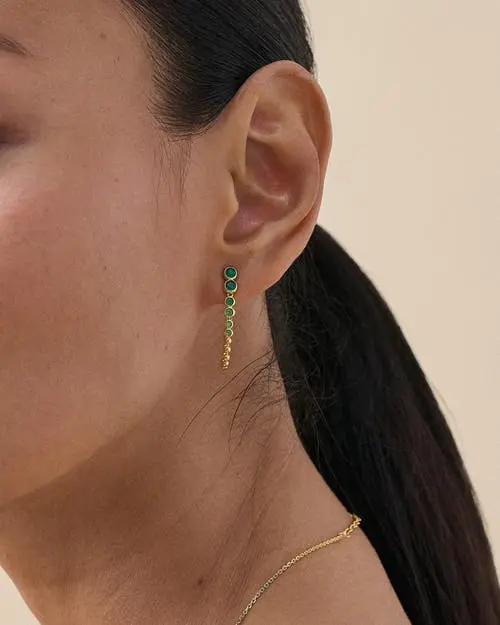 EDGE OF EMBER Globe Chain Loop Earrings