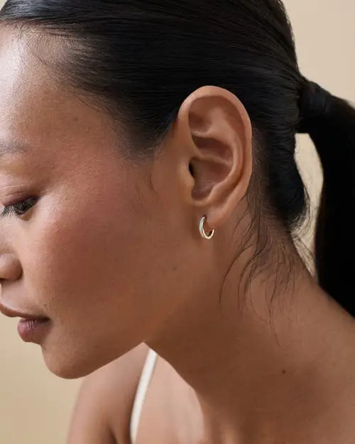 EDGE OF EMBER Huggie Hoop Earrings