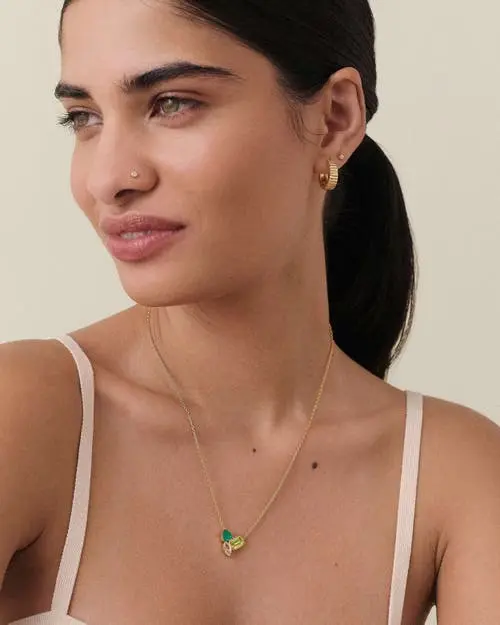 EDGE OF EMBER Trinity Gemstone Necklace