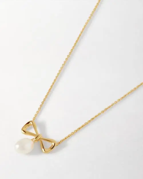 EDGE OF EMBER Bow Pendant Necklace