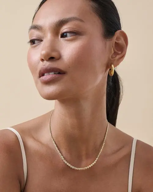 EDGE OF EMBER Serena Tennis Necklace - White