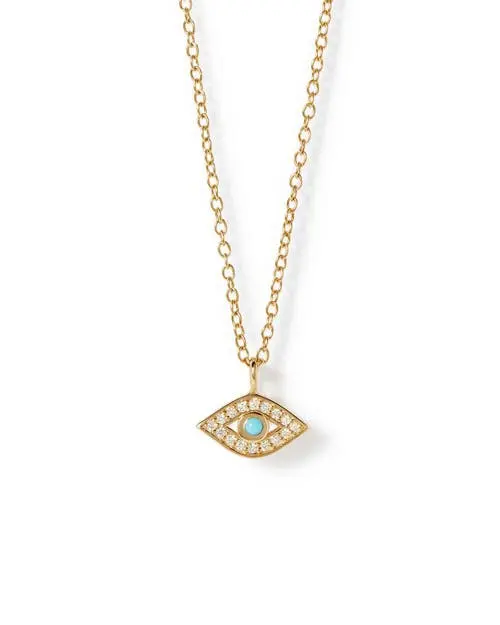 Astley Clarke Biography Mini Pendant Necklace - Evil Eye