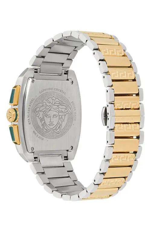 Versace Dominus Chronograph Bracelet Watch - Two Tone