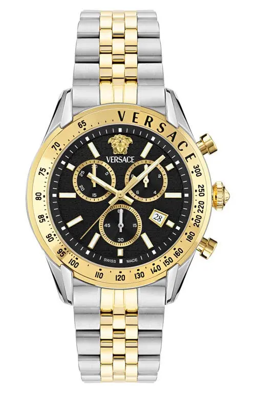 Versace Master Chronograph Bracelet Watch - Two Tone