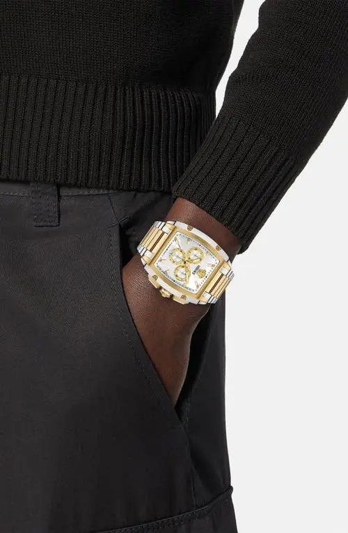 Versace Dominus Chronograph Bracelet Watch - Two Tone