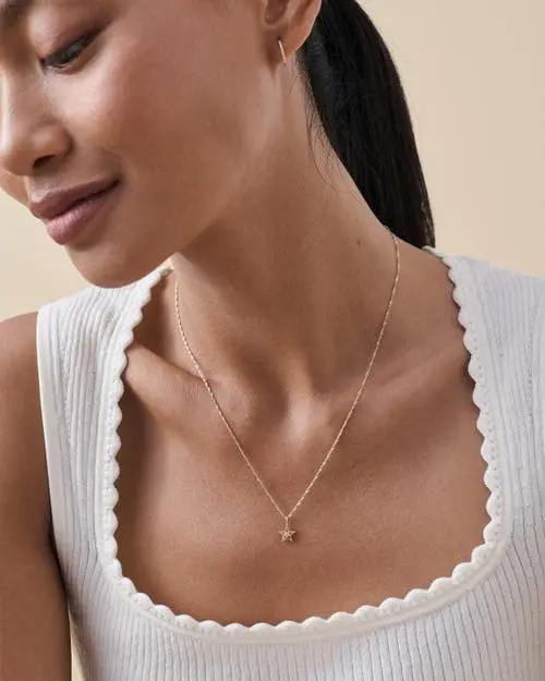 EDGE OF EMBER Diamond Pendant Necklace