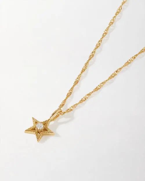 EDGE OF EMBER Diamond Pendant Necklace
