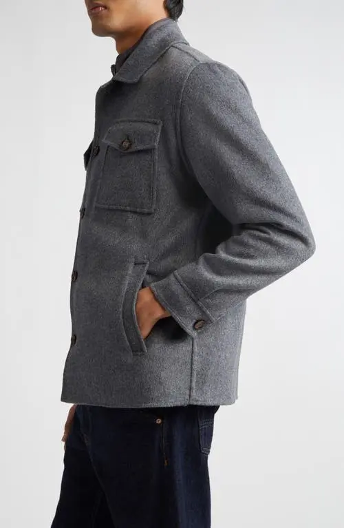 MOORER Dossi Wool & Cashmere Jacket - Dark Grey