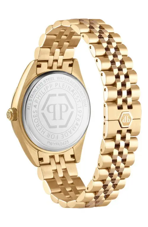 Philipp Plein Date Superlative Bracelet Watch - Ip Yellow Gold