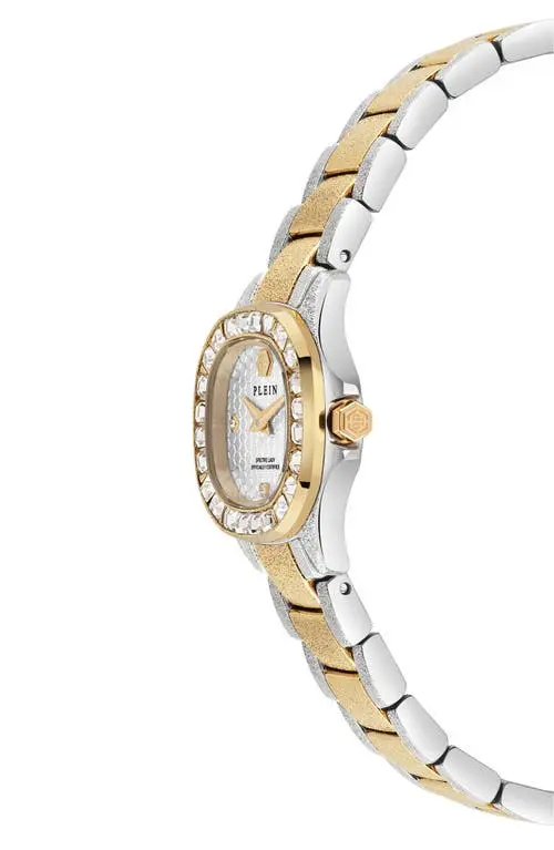Philipp Plein Spectre Crystal Bezel Two-tone Bracelet Watch