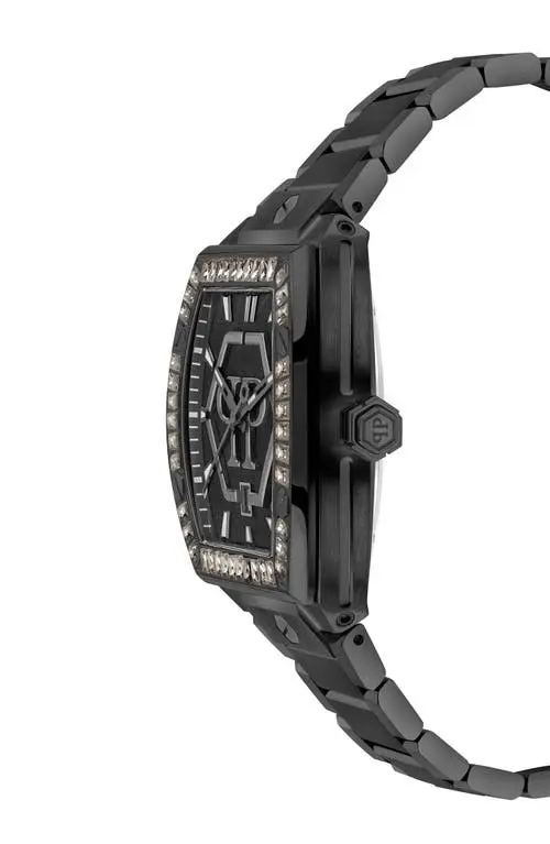 Philipp Plein The Hexagon Phantom Crystal Bezel Bracelet Watch