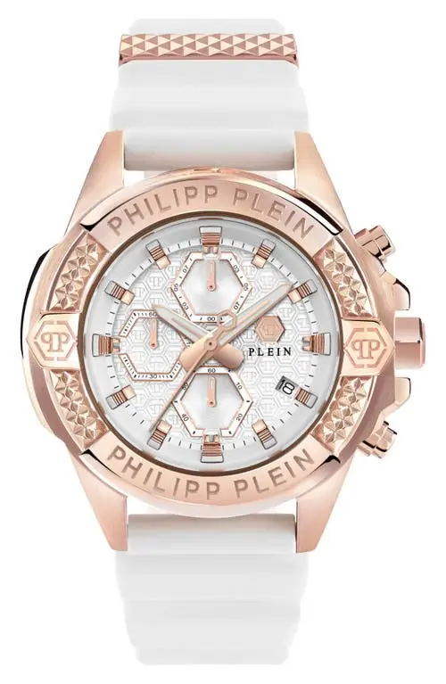 Philipp Plein Kull Chronograph Strap Watch - Rose Gold