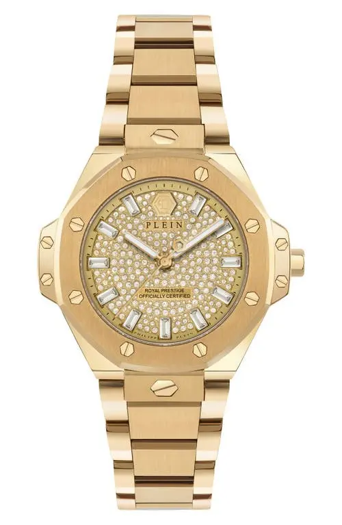 Philipp Plein Royal Prestige Bracelet Watch - Ip Yellow Gold