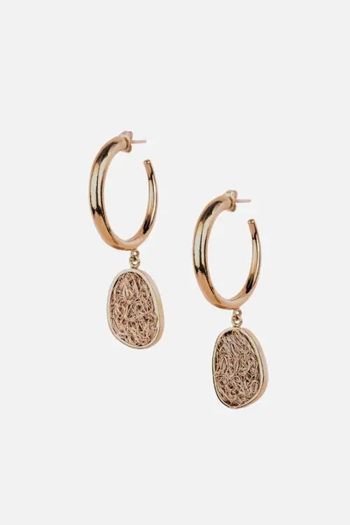 DANIELA MILLAN JEWELRY Element Hoop Earrings - Gold