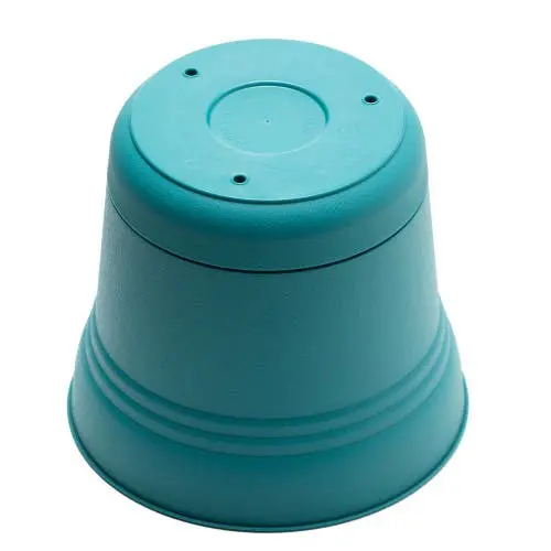 BLOEM Saturn Round Planter 12"bermuda Teal,durable Plastic