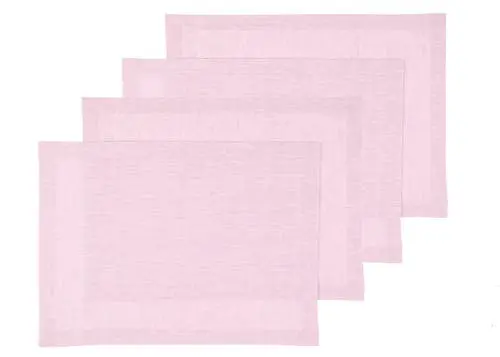 SOLINO HOME Linen Placematsathena - Bubblegum Pink